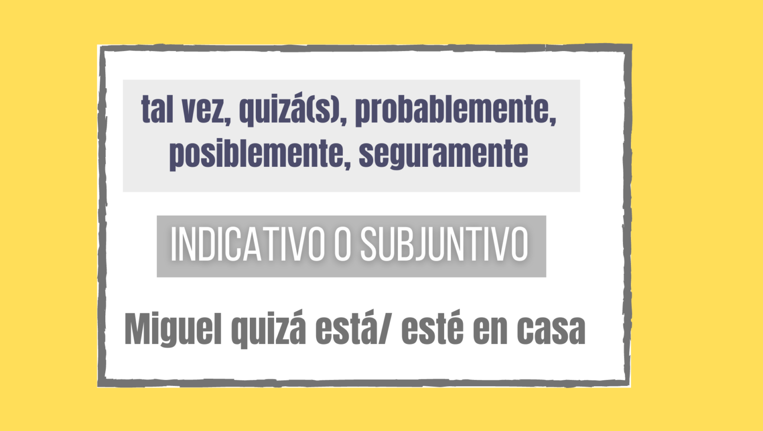 Usos del SUBJUNTIVO: Expresar duda y probabilidad – EO Español Online